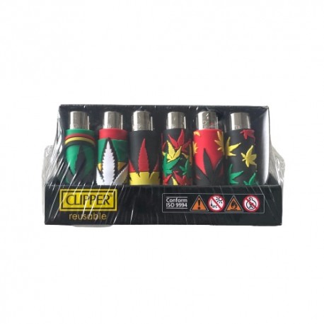 Zapalniczka CLIPPER POP COVER "Weed Colors"