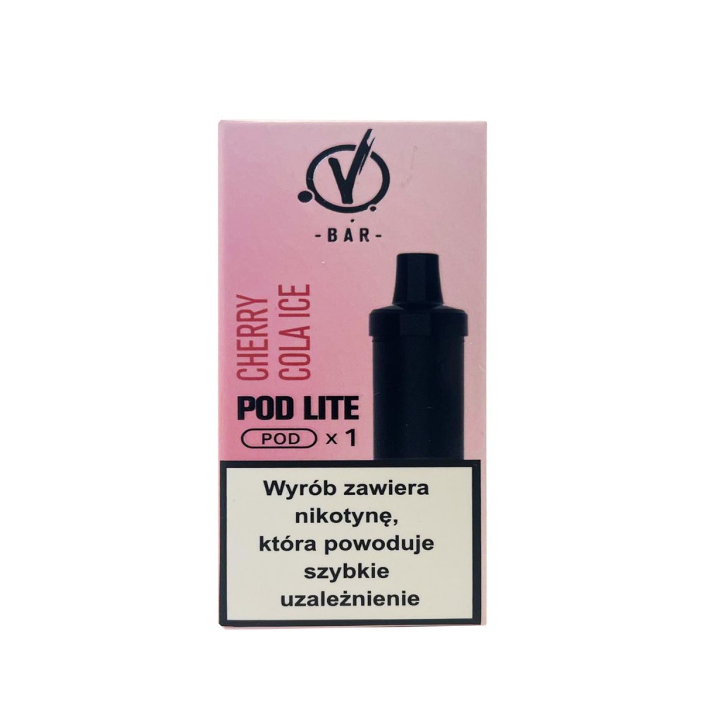 VBAR - CUBO LITE POD - CHERRY COLA ICE - KARTRIDŻ 2ML VBAR - CUBO LITE POD - CHERRY COLA ICE - KARTRIDŻ 2ML