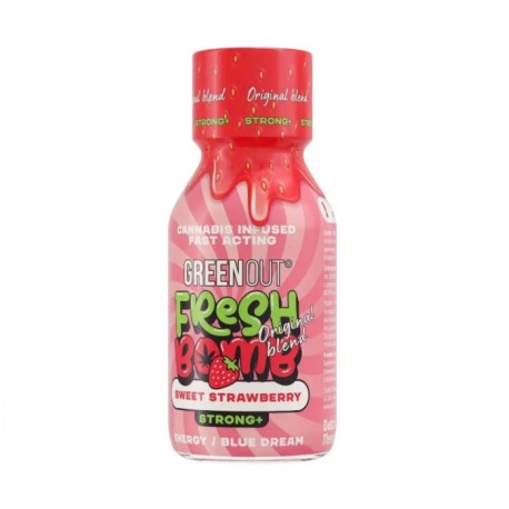SHOT KONOPNY GREEN OUT® - FRESH BOMB - STRAWBERRY - STRONG
